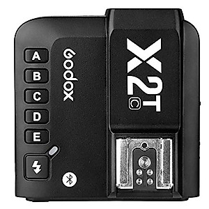 Godox X2T-C TTL Wireless Flash Trigger for Canon, 1/8000s HSS Bluetooth Connection Supports iOS/Android App Controller, TCM Function, 5 Separate Group Buttons, New Hotshoe Locking, New AF Assist Light