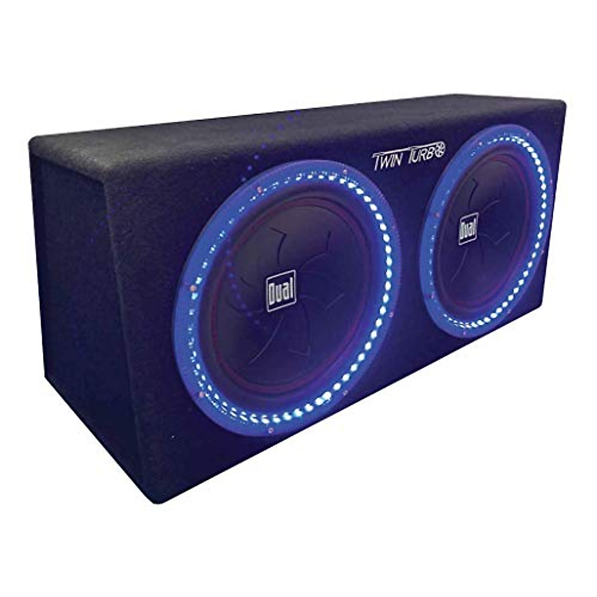 Dual Electronics SBX212i 12-inch illumiNITE High Performance Studio Enclosed Subwoofers with 1,200 Watts of Peak Power & 41-Ounce Magnets