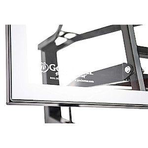 Goalsetter MVP 72" Acrylic In-Ground Height Adjustable Basketball Hoop System with Double Static Rim, Black (SS46072A2)