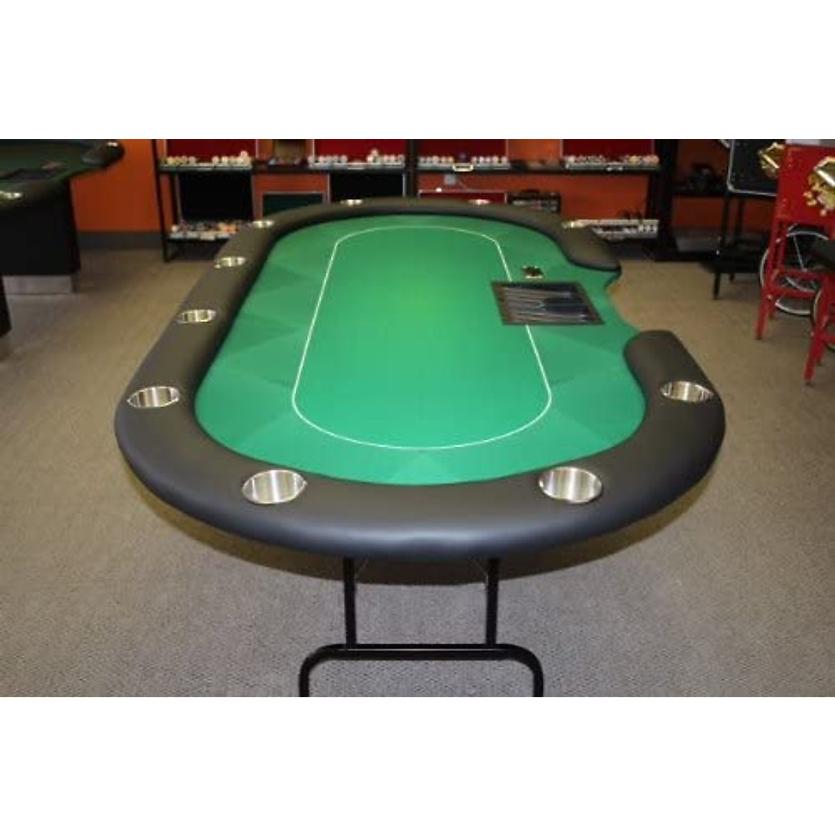 Brybelly Sublimation Poker Table Felt for Casino Quality Tables (Red)