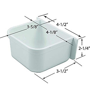 Parrot Cage Replacement Food and Water Cup (Two Pack)