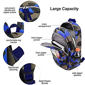 Atarni School Backpack Boys Bookbag Kids - Cute Bags Middle Elementary Preschool Kindergarten Supplies for Teen Little Children Student (Camouflage)