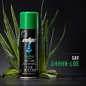 Edge Soothing Aloe Shave Gel for Men, Hydrates and Refreshes Skin, 7oz (6 Pack)