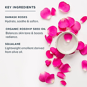 HERITAGE STORE Rose Oil Nourishing Treatment - Hydrating Face Oil for a Natural Glow - Dry to Combination Skin Care w/ Organic Rosehip Seed Oil, Damask Rose, Squalane Oil, Vegan, 60-Day Guarantee, 1oz