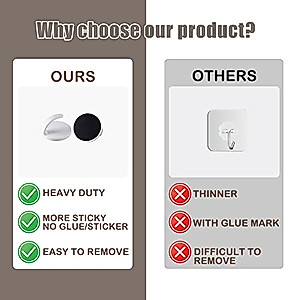 zengyisi 2pcs Magnetic Hooks for Refrigerator Kitchen Classroom, Pack of 2 Magnetic Hooks Heavy Duty, Super Strong Metal Hooks Magnetic for Storage Organization Grill Bathroom Home