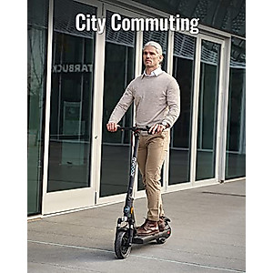 Gyroor Electric Scooter Adults with Dual Shock Absorbers Up to 31 Miles 18.6Mph,Turn Signal 500W Motor NFC Safety Lock,IP67 Core Components Waterproof Foldable Scooter Electric for Adults