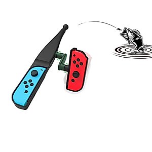 Fishing Rod for Nintendo Switch, Fishing Game Accessories Compatible with Nintendo Switch Legendary Fishing - Nintendo Switch Standard Edition and Bass Pro Shops, The Strike Championship Edition