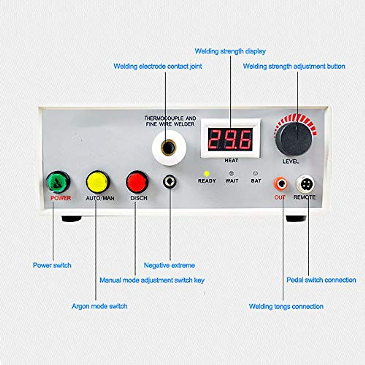 KYHOPE TL-WELD Thermocouple Spot Welder Rechargeable Thermocouple Wire Welding Machine With Argon Contact Function