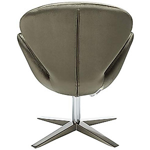 Christopher Knight Home Athena Velvet Modern Swivel Chair, Grey