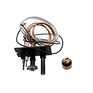 10002264 Pilot Assembly NG Fireplace Replacement of HHT Majestic & VC NG Pilot Assembly for Fireplaces, Fryer with 750mV Thermopile