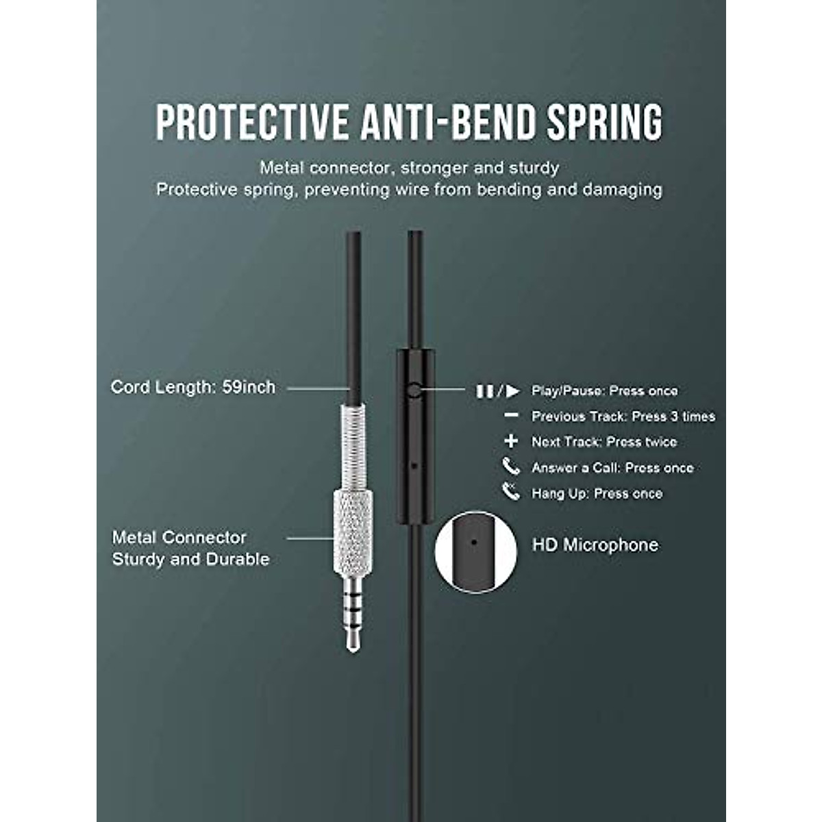 Nasuque Headphones with Microphone, Lightweight Foldable on Ear Headset for Kids Teens Adults, Wired Stereo Headphones with Deep Bass, Portable Design for Home Office Travel Virtual Schooling, Black