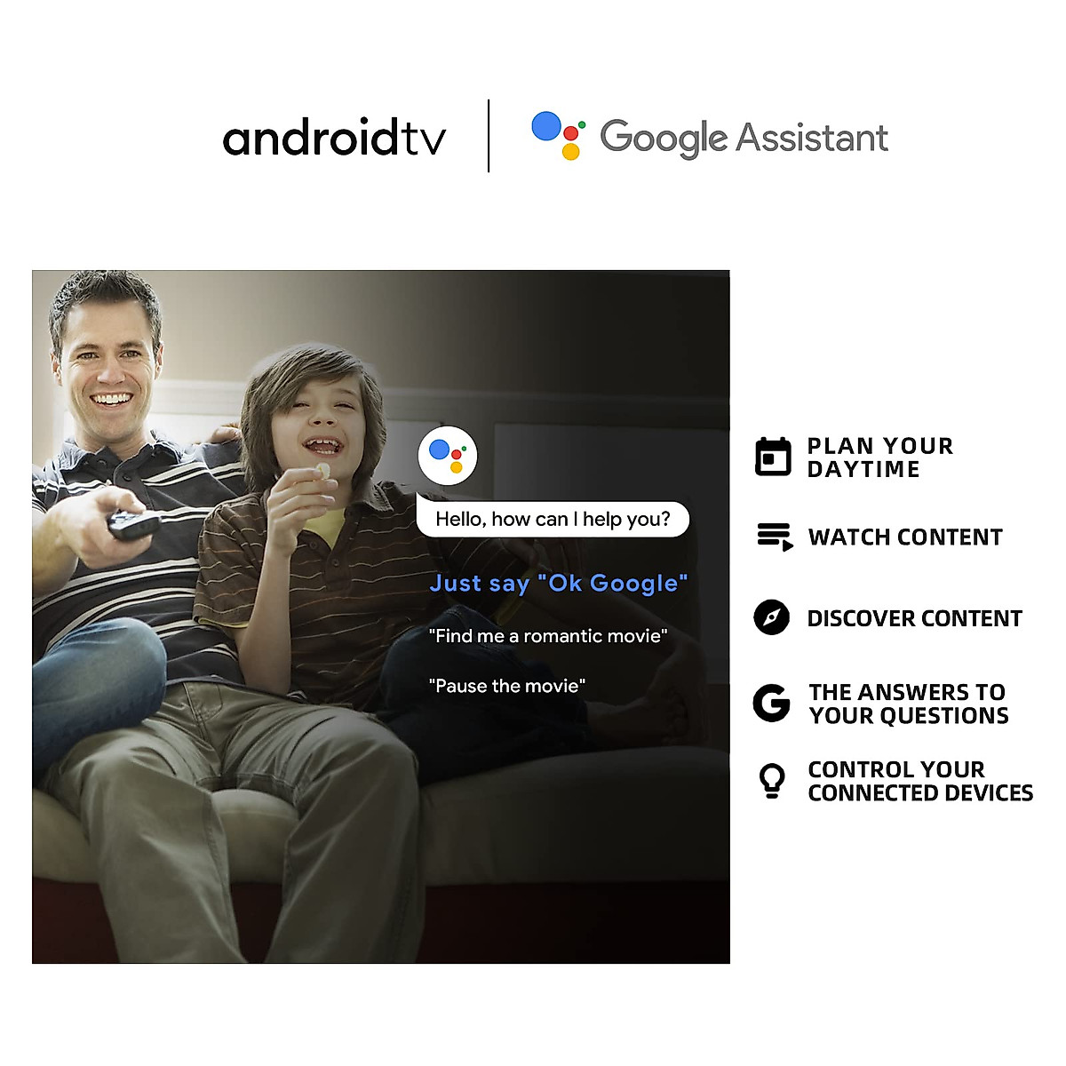 Android 11.0 TV Box, MECOOL KM2 Plus 2GB 16GB Smart TV Box with Netflix Certified, Google Assistant Dolby Atmos, TV Box 4K Support AV1, 2.4G/5G, Ethernet, WiFi 5, BT 5.0 with Amlogic S905X4 (Black)