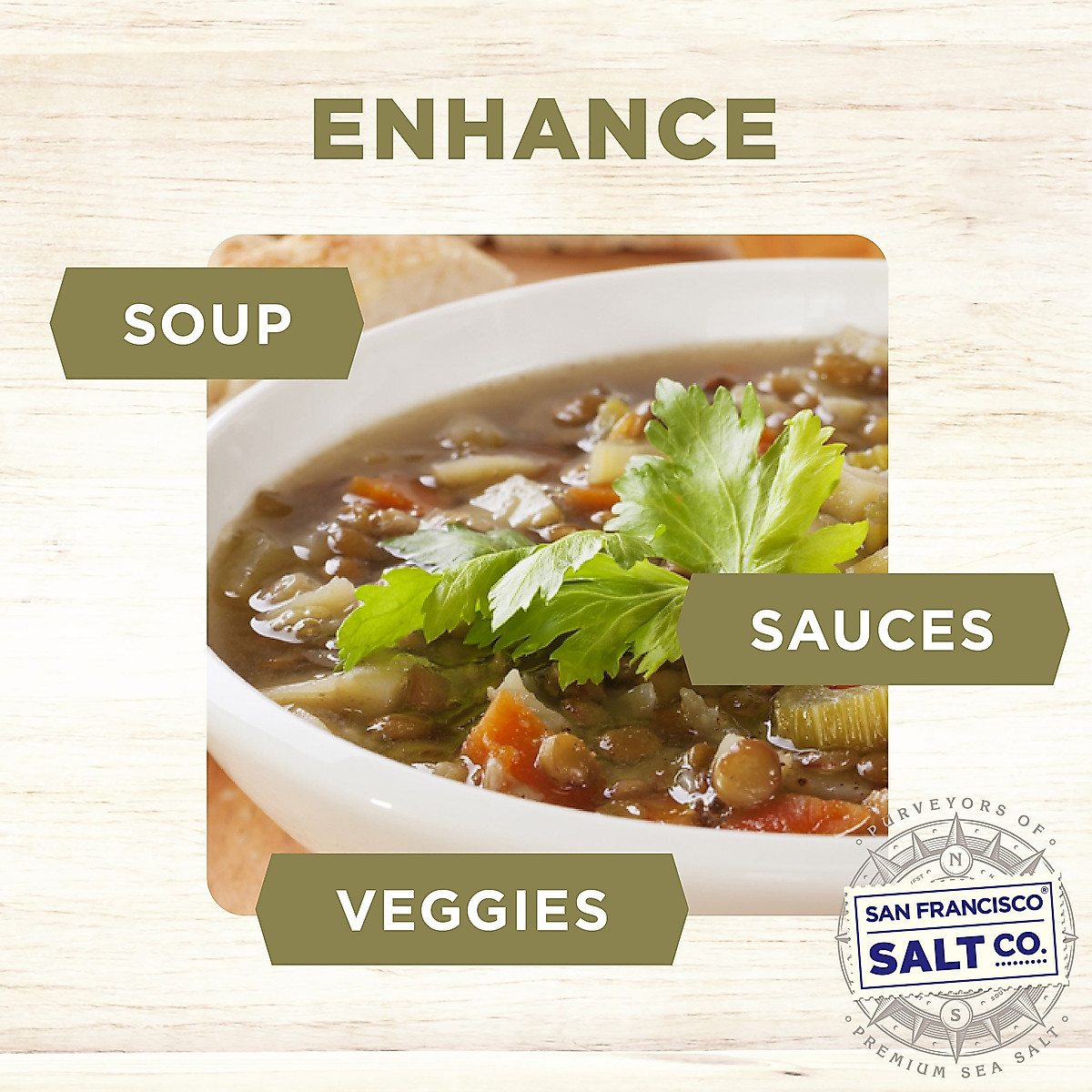 French Grey Sea Salt 2 lb. Bag Fine Grain - Sel Gris by San Francisco Salt Company