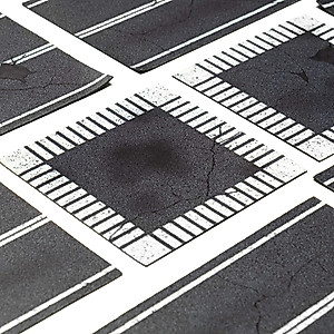 Stratagem Neoprene Tabletop Miniature Scenery|Wargaming Street Terrain for RPG, Modular Strategy Battlemat|13ft of Streets