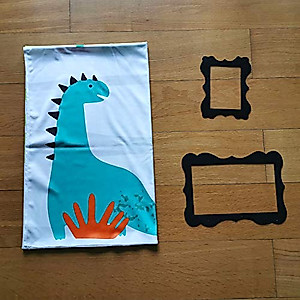 Dinosaur Baby Stuff Month Milestone Blanket for Newborn Photo Taken - Baby Age Blanket