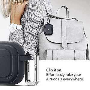 CYRILL Airpods 3 Generation Case Cover Wave Stone Designed for Airpods 3 Generation Case (2021) - Dark Gray