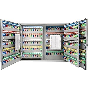 Barska Adjustable Key Cabinet Lock Box with Colorful Key Tag Labels - 400 Position - Key Lock