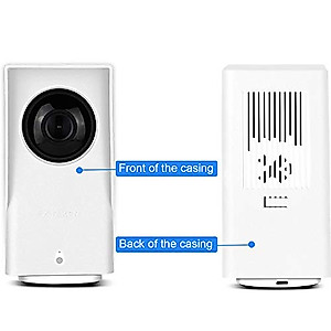 JESSY Real Water Resistant Protective Case for Wyze Cam Pan,Silicone Skin Suitable for Indoor and Outdoor use,Anti-Scratch Protective UV and Weather Resistant (1Pack, White)