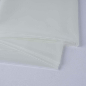 4mil Thickness Frosted TPU Fabric Matte Translucent Film Windproof Waterproof Raincoat Dress Creative Designer's Fabric 54 Inches Wide - 1 Yard Folded