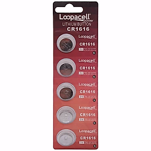 LOOPACELL 10 Pcs Lithium Coin Battery 3v for Keyless Entry Remote Controls CR1616