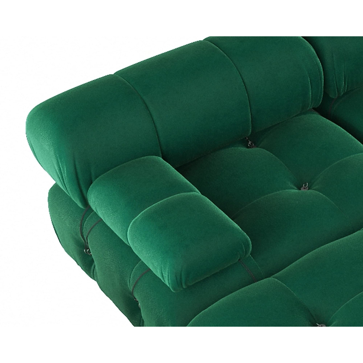 BOKIFOL Sectional Sofa, Modular Sectional Couch with Ottomans- L Shaped Couch for Living Room, 4 Seater Sofa Sets,104"(Green)