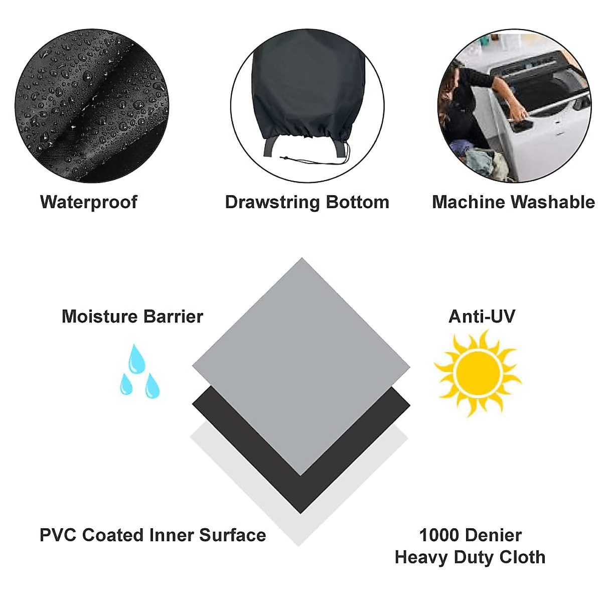 The Blue Rooster Chiminea Charcoal Cover - Large