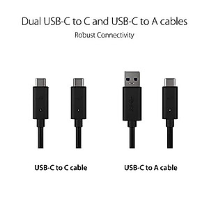 ASUS ROG STRIX Arion Aluminum Alloy M.2 NVMe SSD External Portable Enclosure Case Adapter, USB 3.2 Gen 2 Type-C (10 Gbps), USB-C to C and USB-C to A Cables, Fits PCIe 2280/2260/2242/2230 M Key/B+M Key