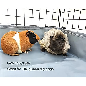 DOZZOPET Guinea Pig Cage Bottom for C & C Grids Habitat, Waterproof and Washable Liner Base for Rabbits,Chinchillas,Ferrets and Other Small Animals Pet (Upgrade-27 x 42")