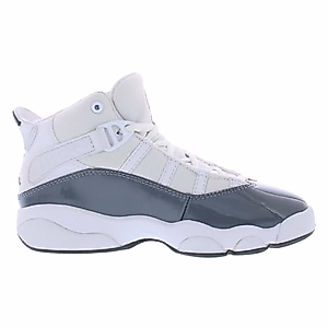 Jordan Boy's 6 Rings (Little Kid) White/Cool Grey/White 2 Little Kid M