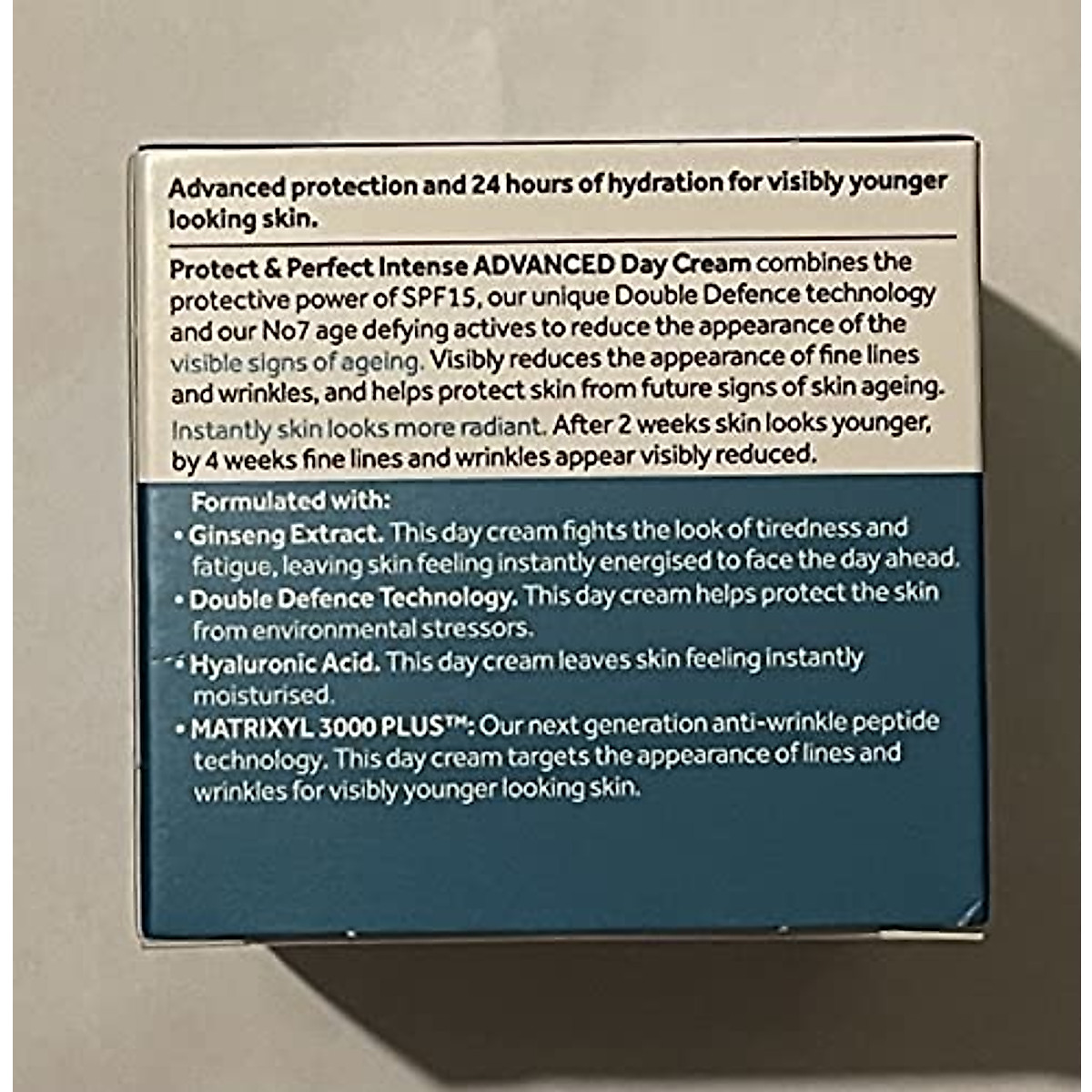 Boots No7 Protect & Perfect Intense Advanced Day Cream SPF 30 1.69 oz