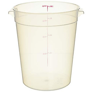 Cambro 8 qt Round Polypropylene Food Storage Container - Camwear®