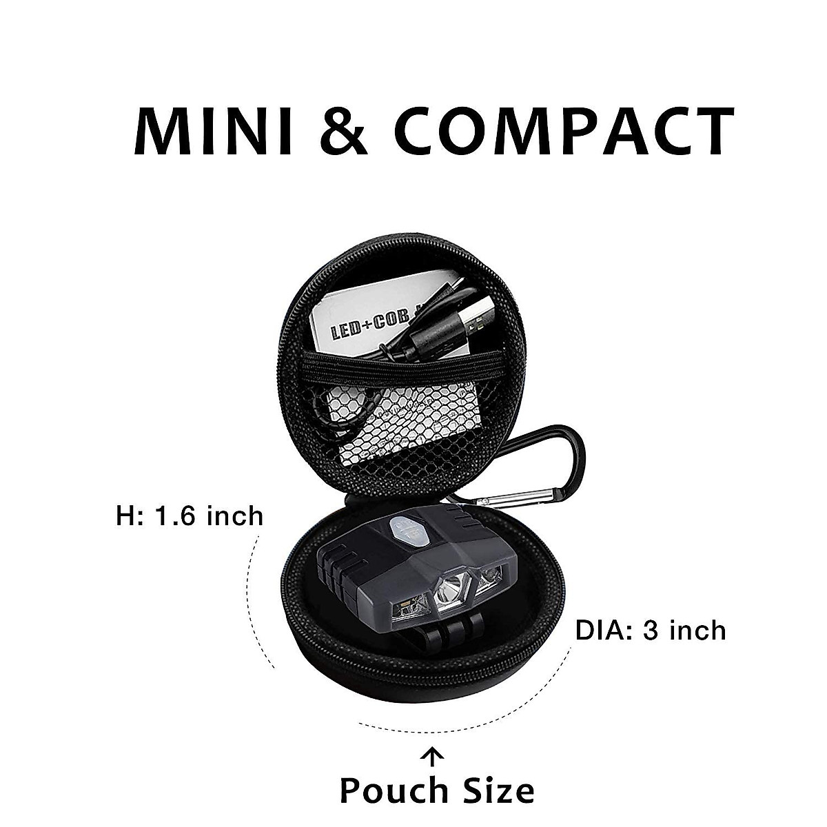 Ultra Bright Hat Light - 200 Lumens CREE LED Clip on Baseball Cap Light, Rechargeable Mini Hands Free Headlamps for Camping Running Fishing Working - IPX5 Waterproof - 2023 Upgraded