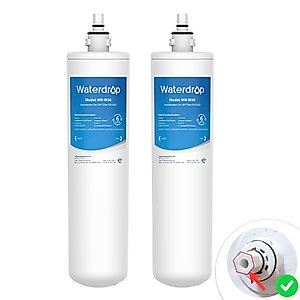 Waterdrop GXULQR Under Sink Replacement Filter, Replacement for Hexagonal Head GE SmartWater GXULQR, GXULQK and GXK140TNN, 2K Gallons (Pack of 2)