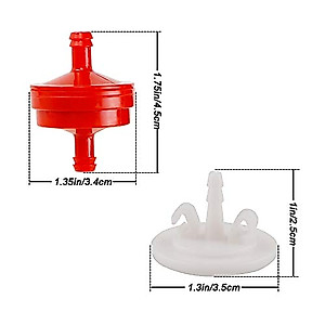 HUZTL 120-440 Primer Bulb with 44-2750 298090-s Primer Bulb Fuel Filter Primer Line for Toro fit Lawn-Mower and Snow-Blower HSK635 Carburetor 66-7460