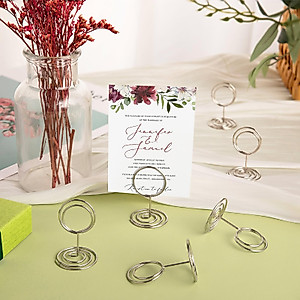 GCTWFYK Place Card Holders, 40pcs Table Number Holders, 2 Inch Mini Picture Holders for Tables, Name Cards Photo Menu Memo Clips Sign, Suitable for Weddings, Birthday Anniversary Parties, Restaurants