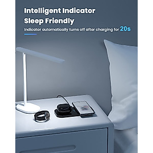 Dual Wireless Charger for Samsung Galaxy Watch and Phone, Duo Charging Pad for Galaxy Watch 4/3,Active 2/1,Gear S4/S3, S21/S20/S10/S9/S8/Note 20/10/9, Charging Station for Galaxy Buds 2/+/Pro/Live