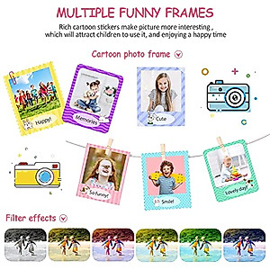 URMAGIC Kids Camera for Girls and Boys,2 Inch HD Screen 2000w Dual-Camera, Children Camera Digital Video,32GB SD Card Include, Kid Toys Gift for Christmas Birthday, for 3 - 12 Years Old Boys Girls