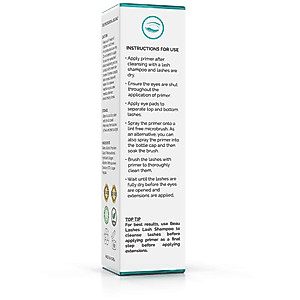 Lash Primer For Eyelash Extensions (40ml) - To Cleanse Lashes, Promote Healthy Lash Growth & Lengthen the Life Of Individual Faux Mink Lash Extensions - Removes Makeup Residue & Mascara Oil