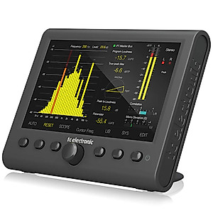TC Electronic CLARITY M STEREO Stereo Audio Meter with 7" High Resolution Display and USB Connection for Plug-In Metering