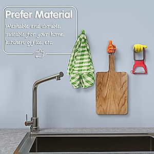 Silicone Thumb Wall Hook, 16Pcs Creative Silicone Thumbs Up Wall Hook Multi-Function Self-Adhesive Wall Decoration Hook for Cable Clip Key hat Makeup Brush, Home Office Wall Storage