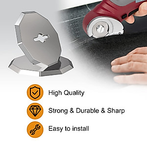 VLOXO WA2300 Blades Replacement Rotary Blades Compatible with VLOXO AT001 Cordless Electric Scissors Electric Cutter Blades(1-1/2")