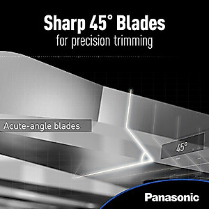 Panasonic Hair and Beard Trimmer, Men's, with 39 Adjustable Trim Settings and Two Comb Attachments for Beard and Hair, Corded or Cordless Operation, ER-GB60-K, Black