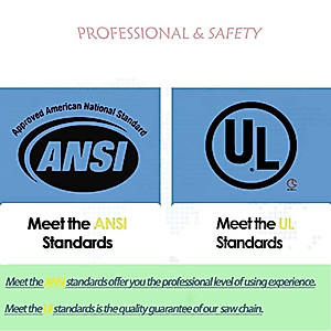 UPFOREST 8 Inch Pole Saws & Chainsaw Chain 3 Pcs S33 .050" Gauge, 3/8" LP pitch, 33 Drive Links Compatible with Chicago SWJ800E SWJ802E Sun Joe Harbor Freight 62896 68862 Earthwise Greenworks and More