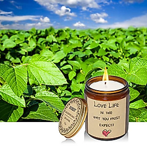 Sage Scented Candles Natural Organic Non Toxic Candles for Home Scented 55-60h Long Lasting Slow Burning Soy Candles Stress Relief Relax Sage Aromatherapy Candle 12 Ounces Total