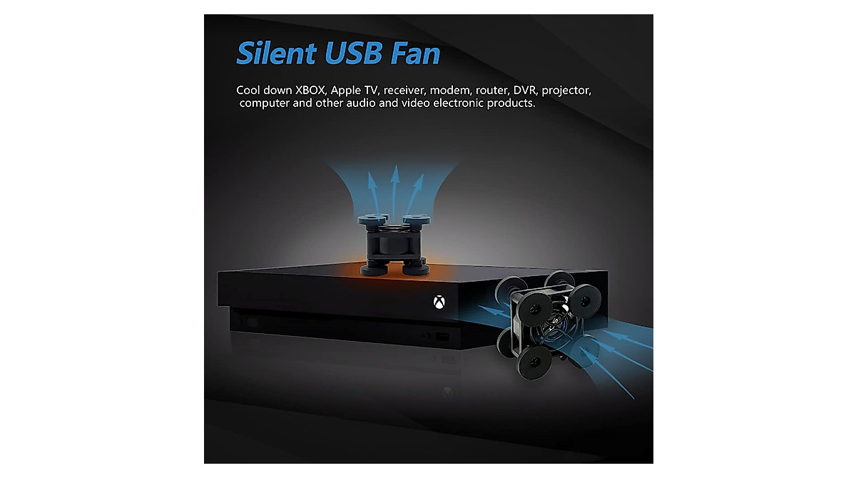 Compact USB Fan for VR Gear, Raspberry Pi & More