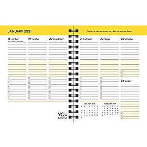 You Are a Badass 17-Month 2020-2021 Monthly/Weekly Planning Calendar: Deluxe Organizer (August 2020-December 2021)