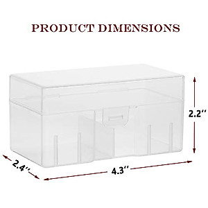 Whizzotech 9 Volt Battery Storage Case Holder Organizer Box Container for 9V Battery (Pack of 1)