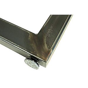 Metal Table Legs - U Style - Rustic Industrial Finish - Set of Two