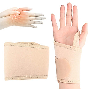 Wrist Support Brace, Carpal Tunnel Wrist Brace for Men and Women, Soft Elastic Wrist Protective Support Strap for Fitness, Sports, Tendonitis Pain Relief, Arthritis, Injury Recovery