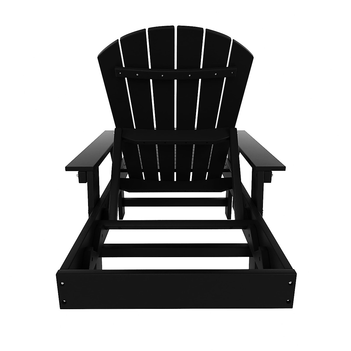 WestinTrends Dylan 3 Piece Adirondack Poly Reclining Chaise Lounge with Arms